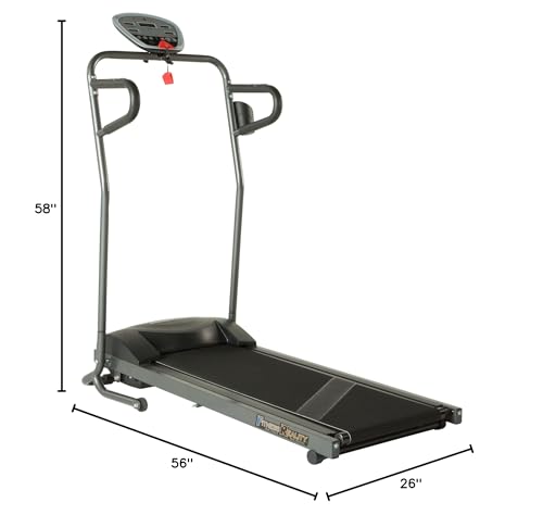 Fitness Reality Tre5000 Compact Folding Electric Treadmill with Heart Pulse