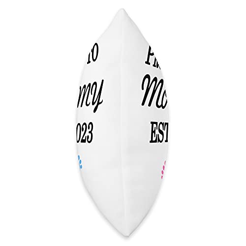 Pregnancy Announcement Ideas for Reveal Apparel Promoted 2023 Pregnancy Best Mommy Gender Unknown Throw Pillow, 18x18, Multicolor