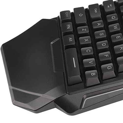 One Handed Gaming Keyboard, USB Mini Gaming Keyboard 35 Keys for Office