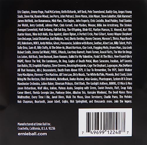 Ernie Ball Super Slinky Stainless Steel Electric Guitar Strings, 9-42 Gauge (P02248)
