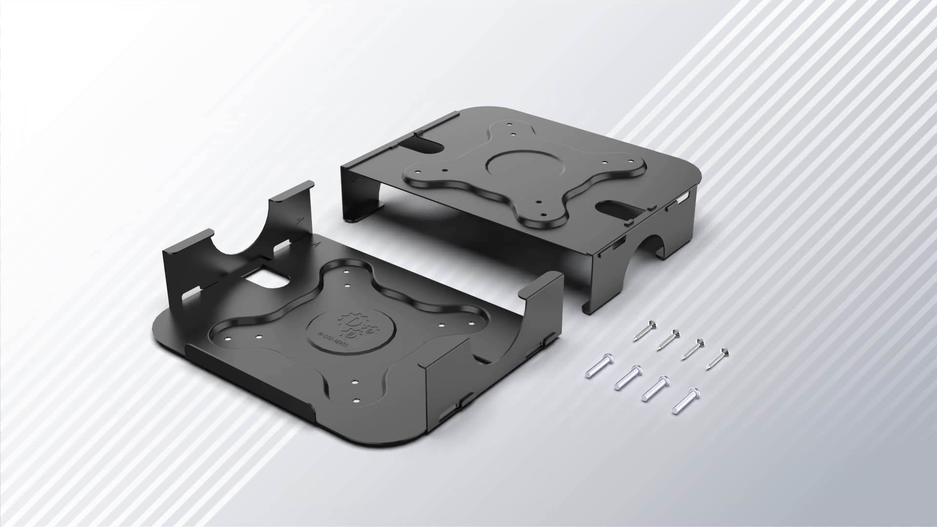 Mac Mini Mount Solid Steel Mount Fits on Wall/Behind Monitor/Under Desk VESA Monitor Mount for Mac Mini Compatible All Mac Mini's & New Mac Mini M1