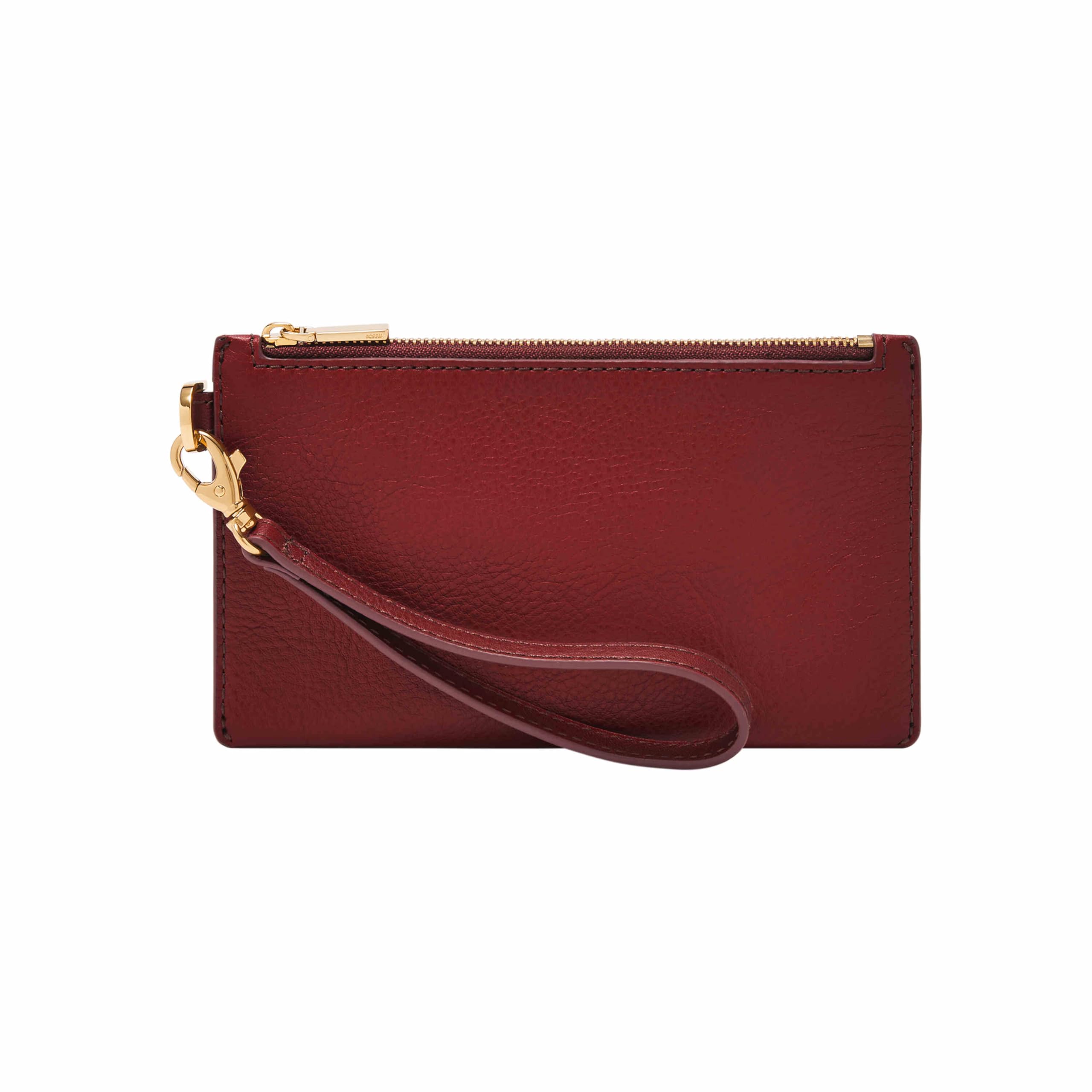 Fossil Women's Small Leather Wristlet Wallet Pouch with Removable Strap