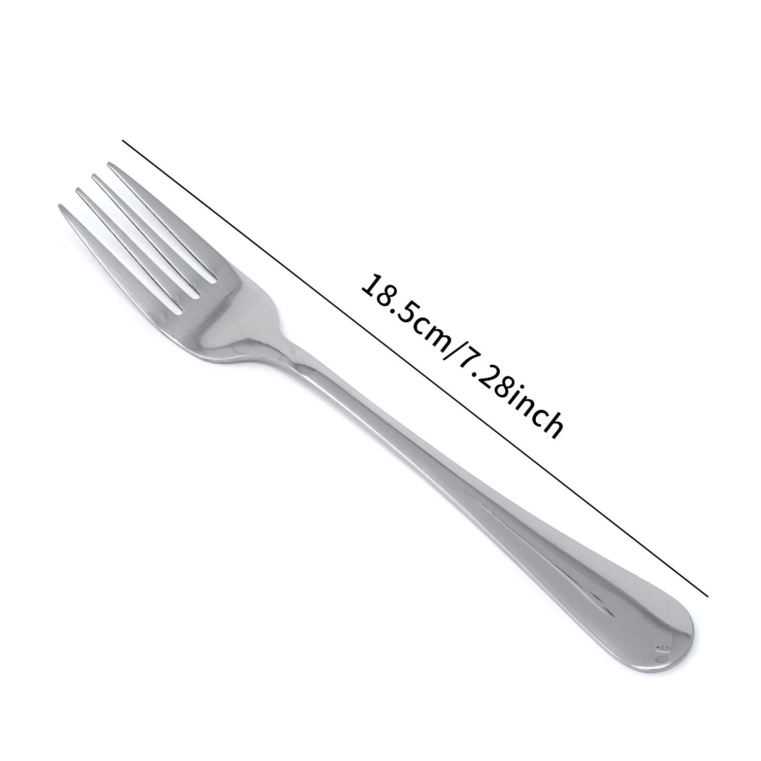 Honbay 4-Piece 18.5cm/7.28inch Stainless Steel Dinner Forks Salad Forks Dessert Forks for Home, Restaurant, Office, School and More