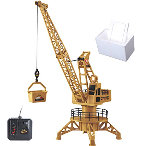 IFOTIME Engineering Gifts Set DIY Control Vehicle Toy Tower Electric Kid Remote Helicopter Looping (Yellow, One Size)