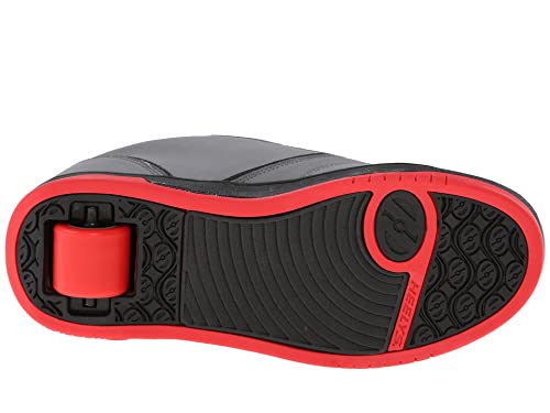 Heelys Men's Propel 2.0 Fashion Sneaker, Grey/Red/Black, 10 M US
