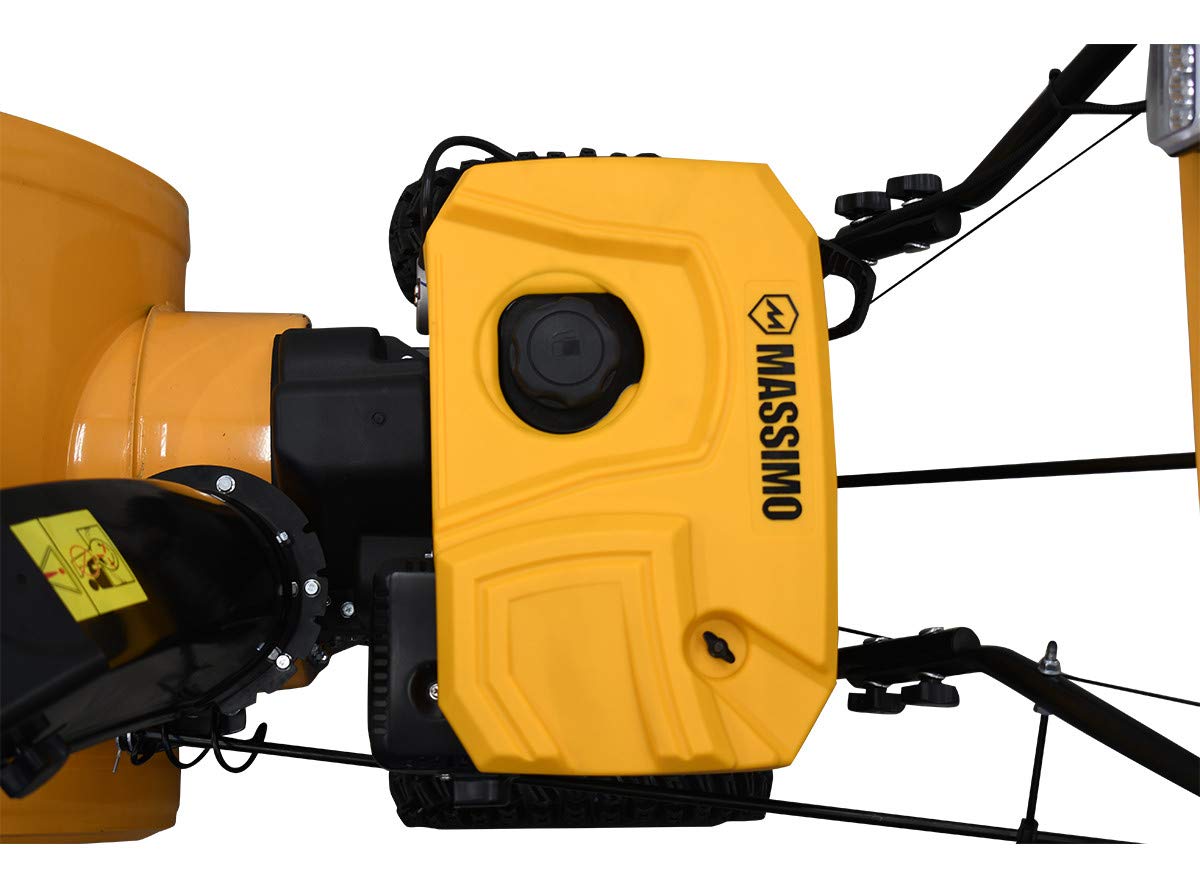 M Massimo Motor 24 inch Gas Snow Blower Thrower 2 Stage Shovel Walk Behind Heavy Duty (24 inch)
