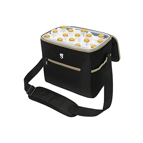 geckobrands Medium Cooler - Durable Polyester Insulated Cooler with 12 Can Capacity, Removable Hardliner, and Adjustable Strap