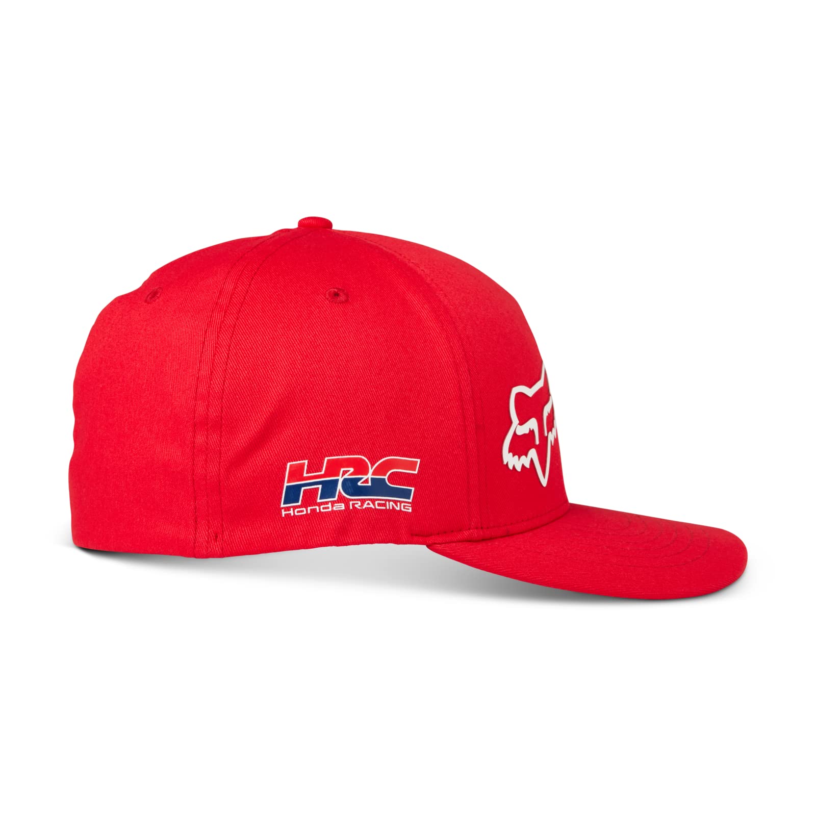 Fox Racing mens FOX X HONDA FLEXFIT HAT, Flame Red, Large