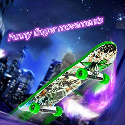 Huluda 2PCS Finger Board Tech Truck Mini Skateboards Alloy Stent Party Favors Gift