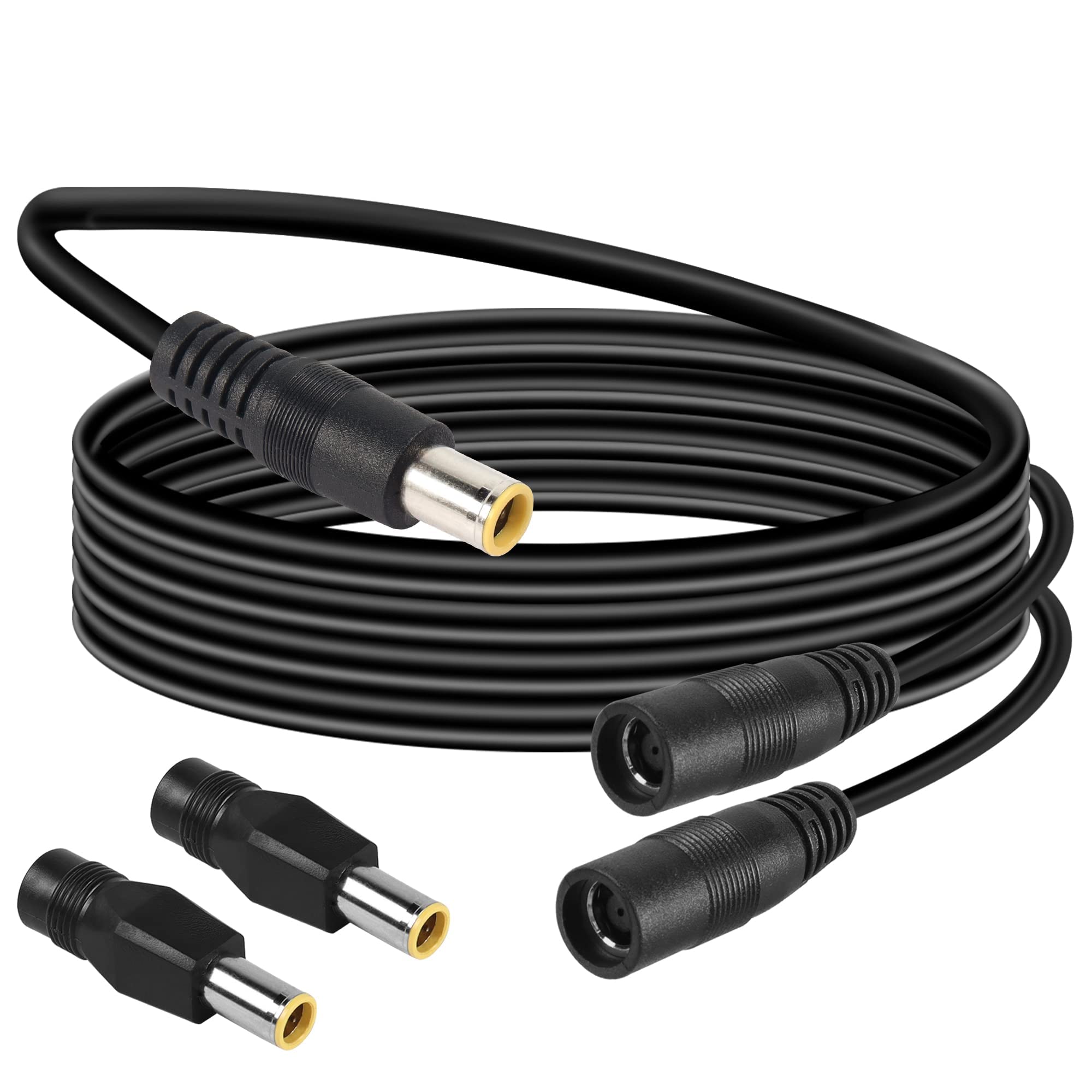 GELRHONR DC 8mm Y Splitter Solar Panel Cable, 14AWG DC7909 Y Branch Parallel Adapter Male to 2 Female Connector Parallel Cable Combiner Cable for Solar Generator Portable Power Station-1M/3.2F