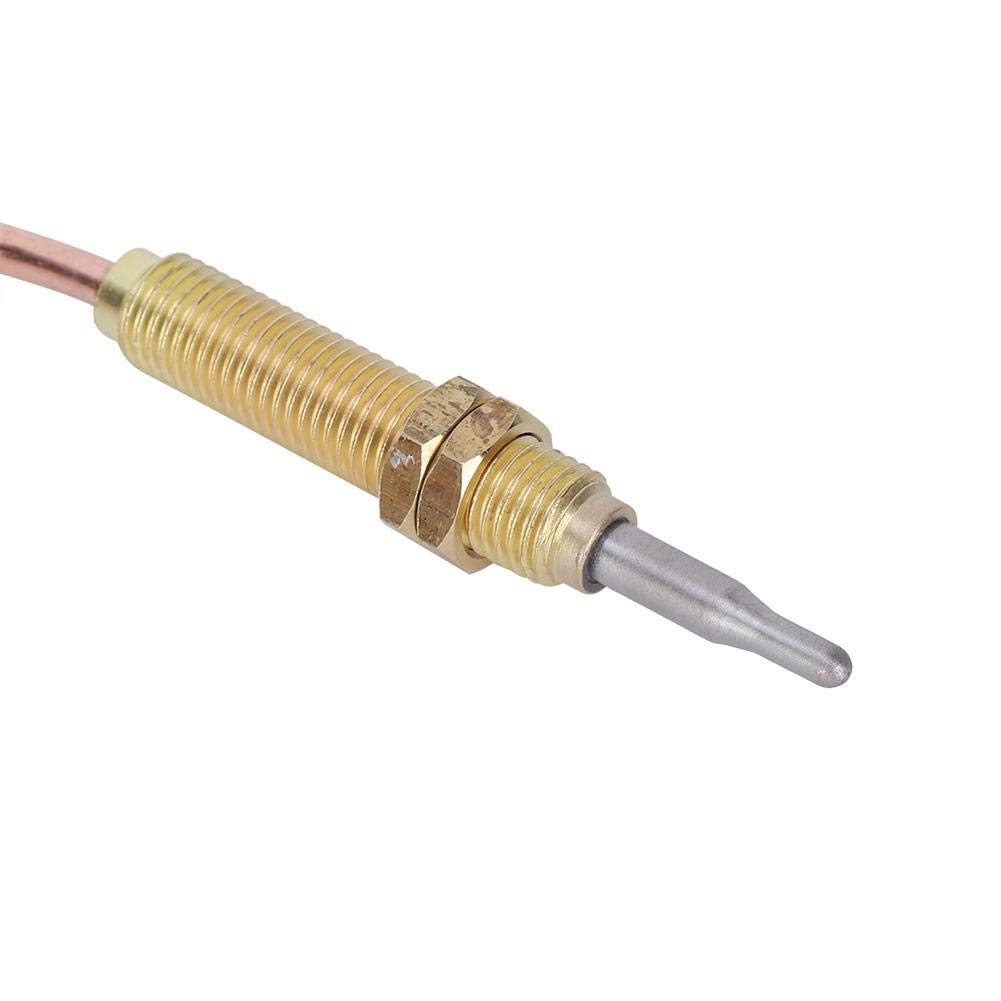 M8 Thermocouple Replacement, BBQ Grill Fireplace Heating Gas Burner Thermocouple Probe 600mm,for Gas Heater Brazier Oven Water Heater