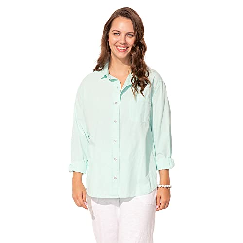 Escape by Habitat Ocean Breeze Big Shirt (Large, Seaglass)