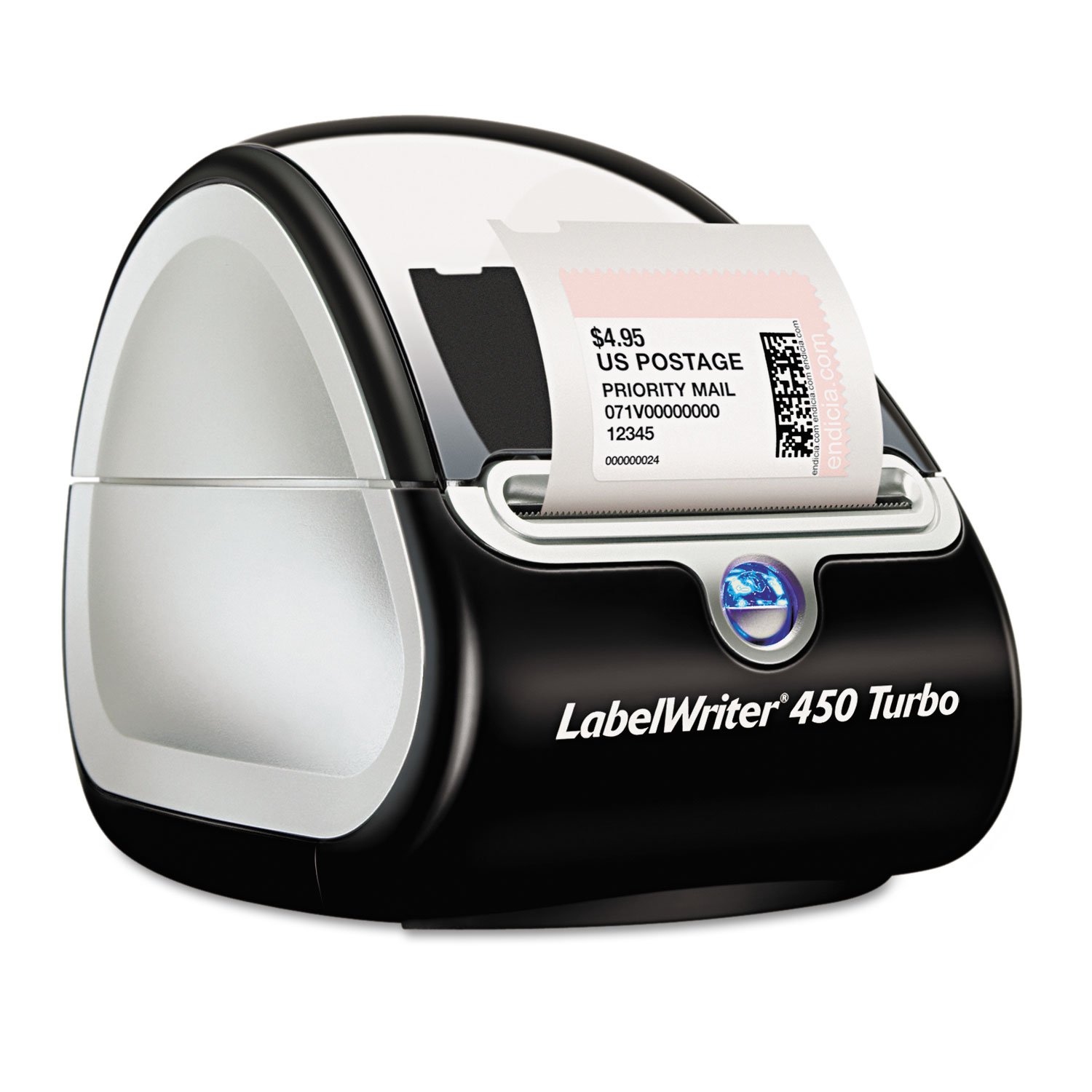 DYMO LabelWriter 550 Turbo Direct Thermal Label Printer, Black - USB and LAN Connectivity - up to 90 Labels Per Minute, 300 dpi, Auto Label Recognition, Monochrome Label Maker - BROAG