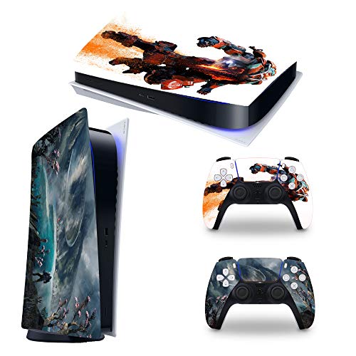 FPS Guner game - PS5 Standard Edition Skin Console - PS5 Standard Edition Controller Skin Cover Vinyl Decal Protective