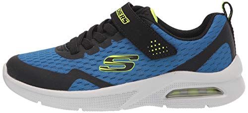 Skechers boys Microspec Max Sneaker, Royal/Black, 13 Little Kid US