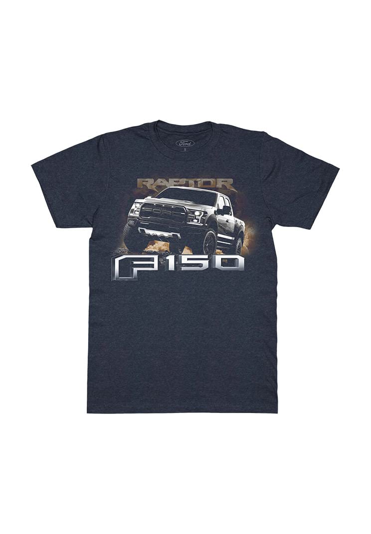 Helm Ford F-150 Raptor T-Shirt, Navy, (Large)