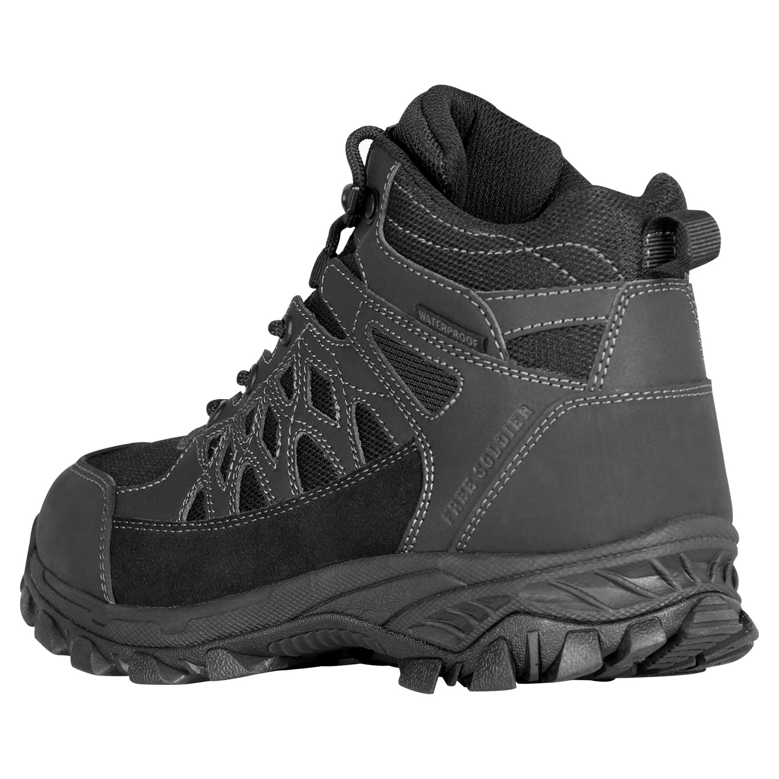 FREE SOLDIER Men's Hiking Boots Outdoor Lightweight Breathable Ankle Boots Waterproof for Trekking Hiking