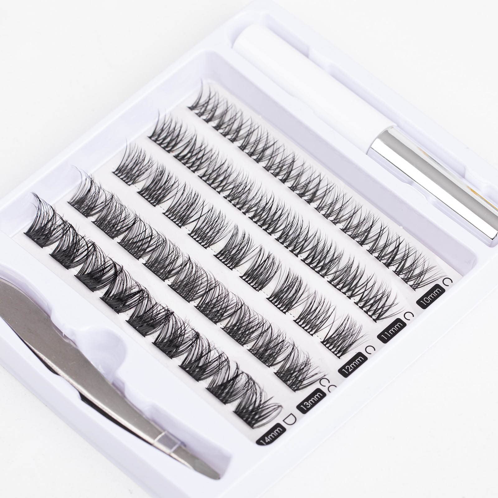 Magnetic SL Individual Lashes 45 Cluster 5 Styles DIY False Eyelashes Natural Look C CC D Curl Reusable Fluffy Soft With Clear Glue Strong Hold 10-14MM