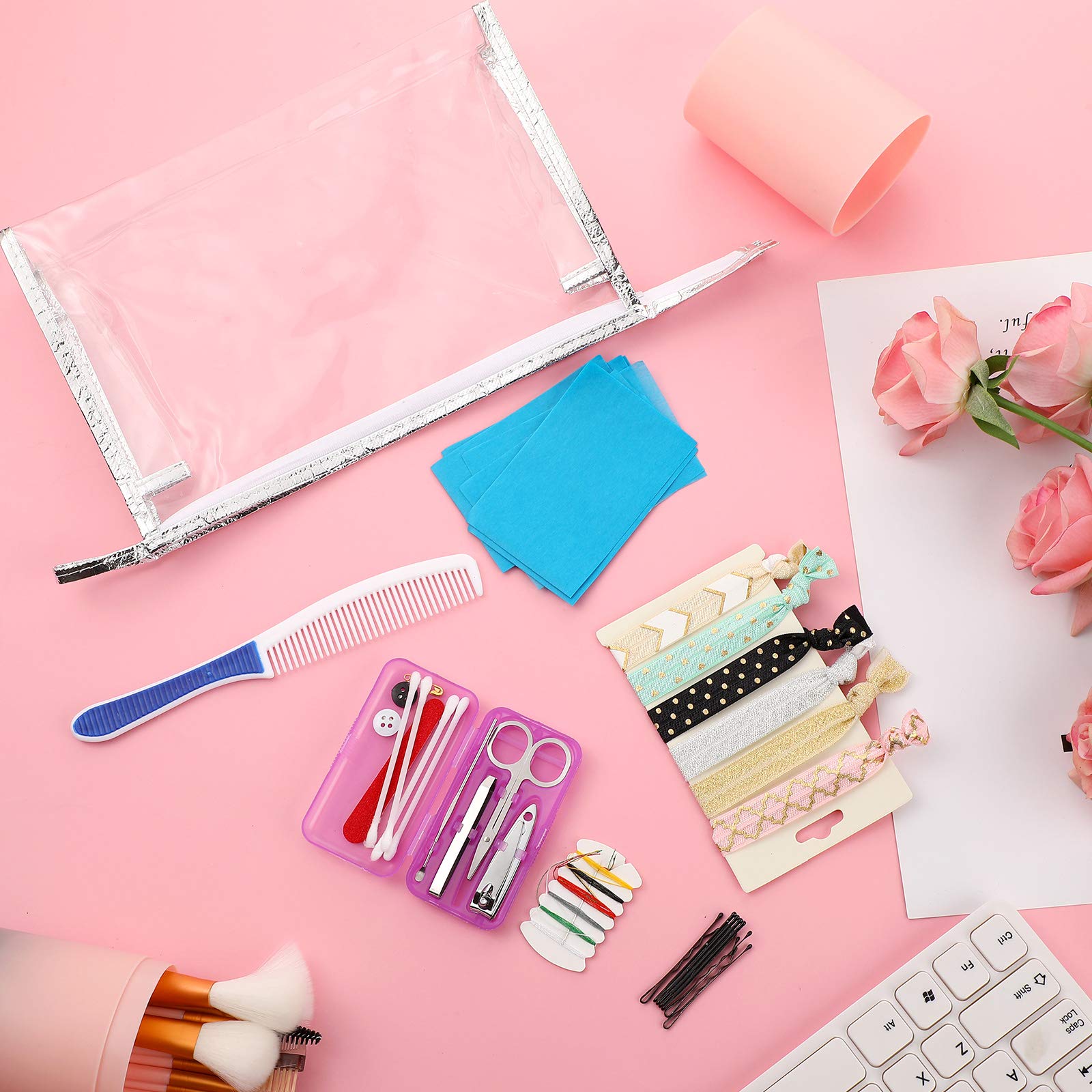 Floral Wedding Survival Kit Wedding Day Emergency Kit Bridal Makeup Bag for Bride Bridal Shower Present Engagement Supply