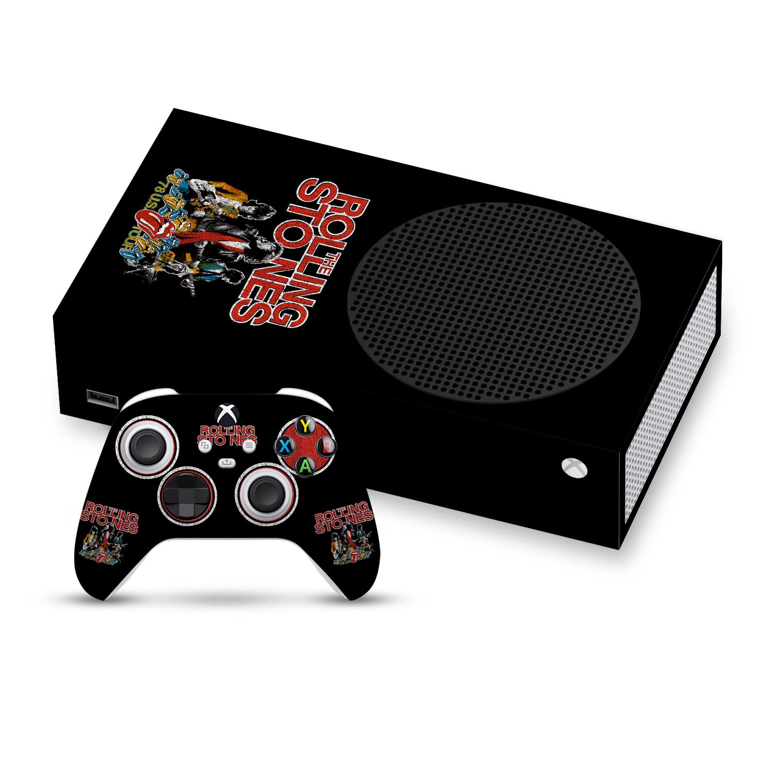 Head Case Designs Officially Licensed The Rolling Stones Band Art Vinyl Sticker Gaming Skin Decal Cover Compatible with Xbox Series S Console and Controller Bundle