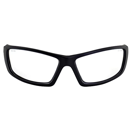 Epoch Eyewear Liberator Golf Sport Sunglasses Black Frame Clear Polycarbonate Lens