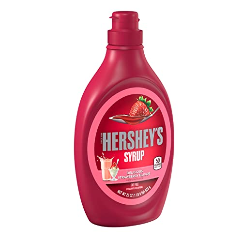 HERSHEY'S Strawberry Syrup Bottle, 22 Oz
