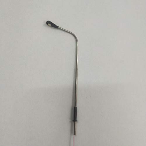 KVSERT 20Pcs Railway 10cm Lamp Post Street Lights HO Scale 1:87 LED 3V Resistors LQS08 Single Head- White