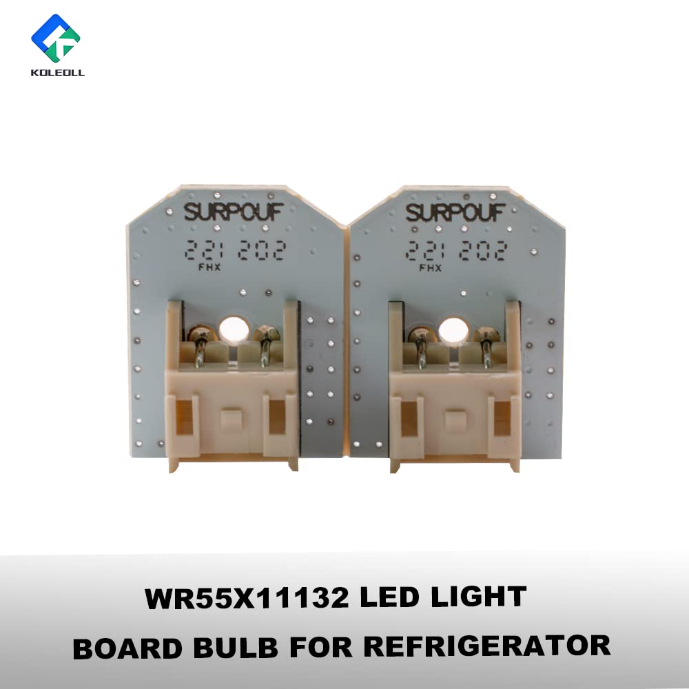 KOLEOLL WR55X11132 WR55X25754 WR55X26486 Refrigerator Led Light Compatible With GE Refrigerator (2pack)