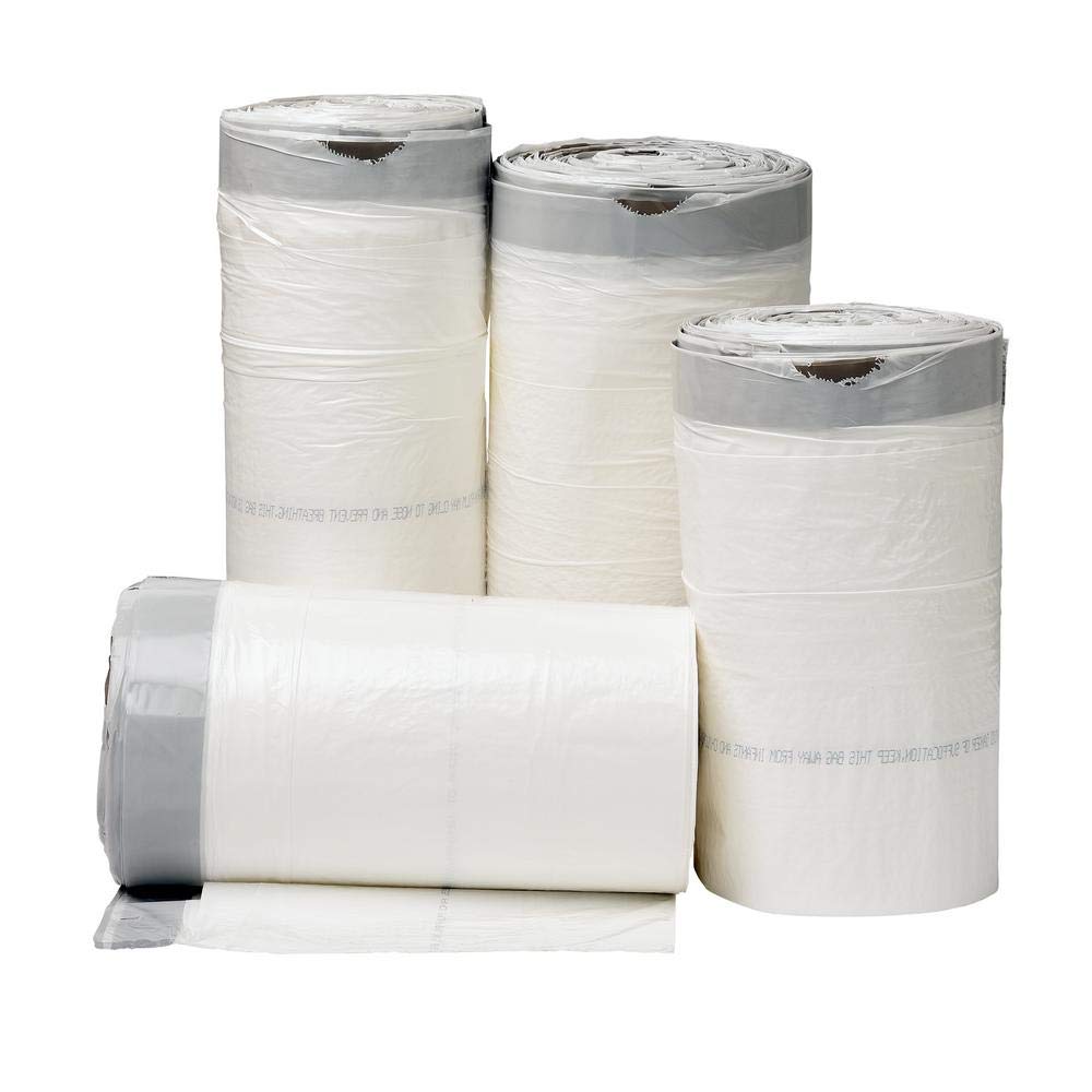 HDX 13 Gal. White Drawstring Kitchen Trash Bag (300-Count)