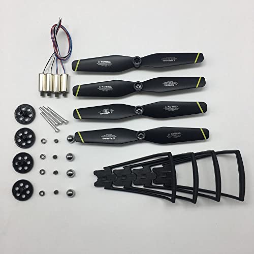 XUCHIL SG700 S169 SG700-D Drone RC Quadcopter Spare Parts Fold Wing Arm Include Gears LED Axis Motor Set Upgrade Bearing Etc Part Kit (Color : 816 Version motor-07, Size : .)
