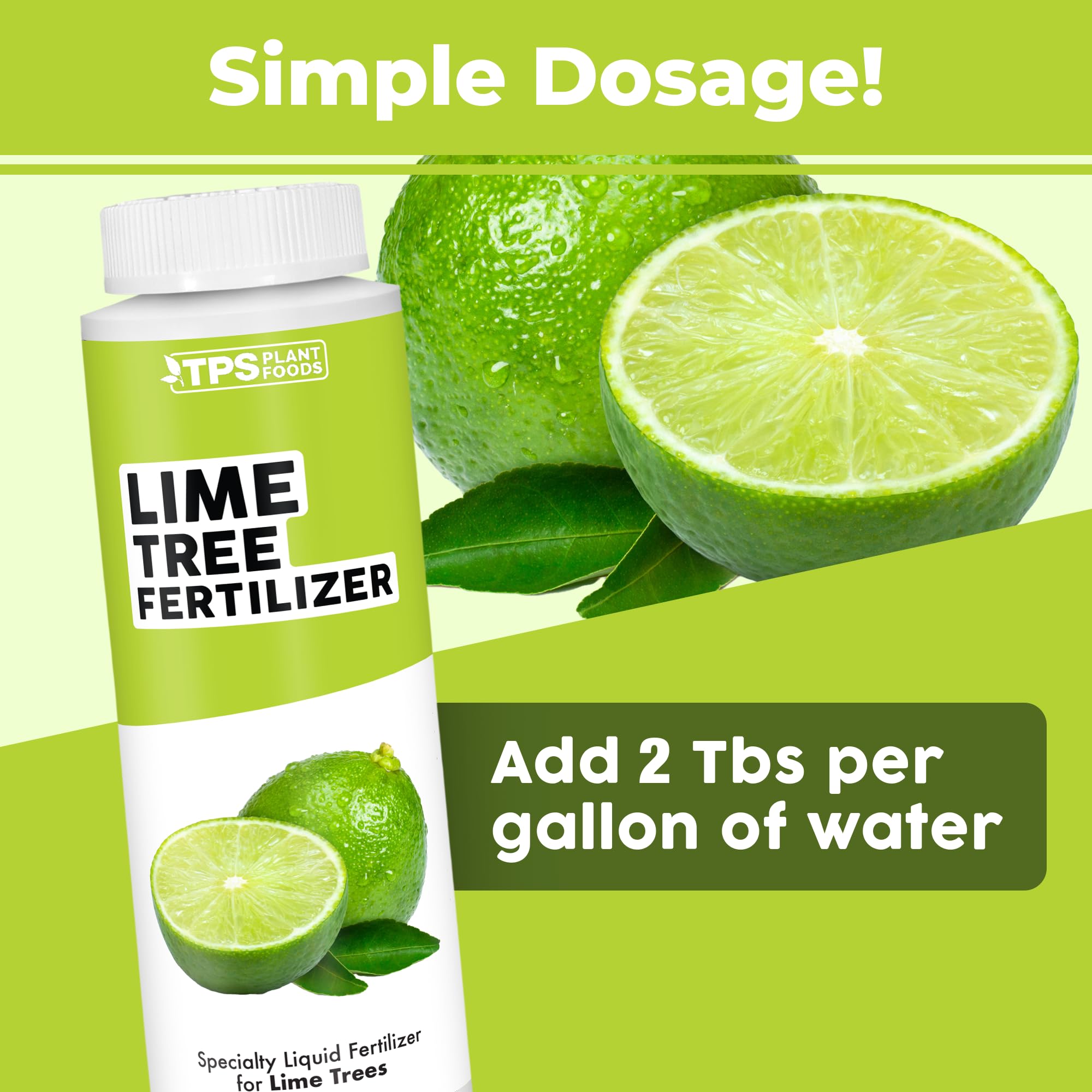 Lime Tree Fertilizer for All Lime and Citrus Trees, Liquid Plant Food 8 oz (250mL)