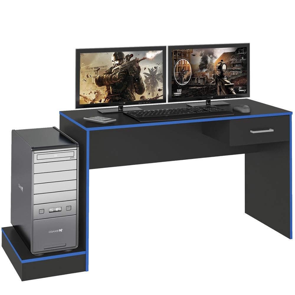 Game Table Online Gamer Color Black/Blue - Artely
