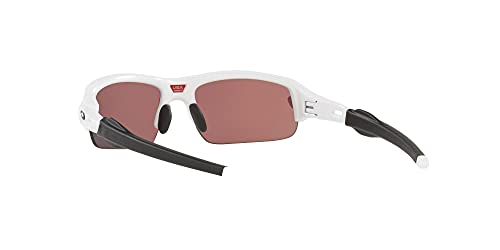Oakley Youth OJ9008 Flak XXS Square Sunglasses, Polished White/Prizm Field, 58 mm