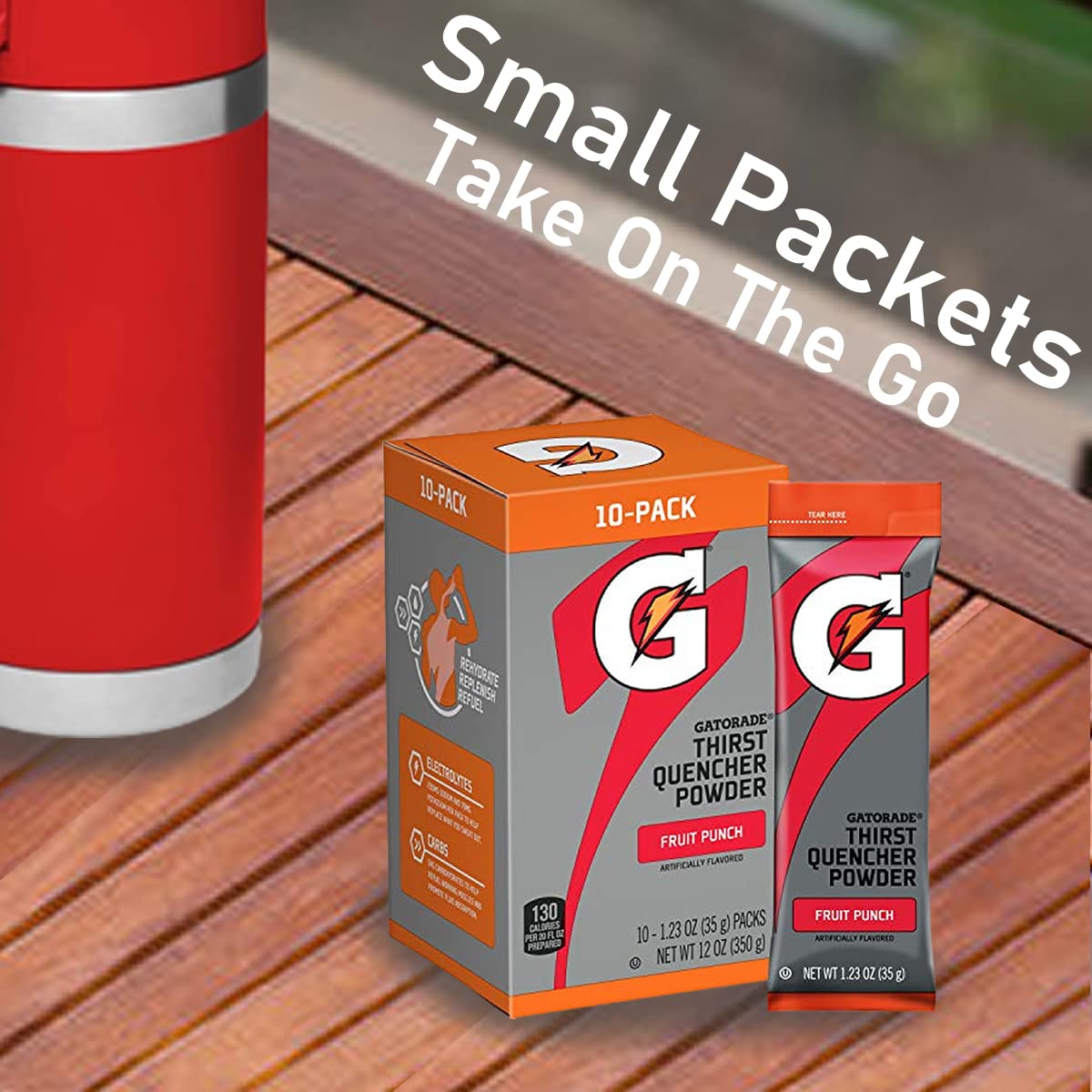 Gatorade Thirst Quencher Powder Packets Fruit Punch Flavor - Pack of 3 (30 Counts in total) by SUPREME BOX