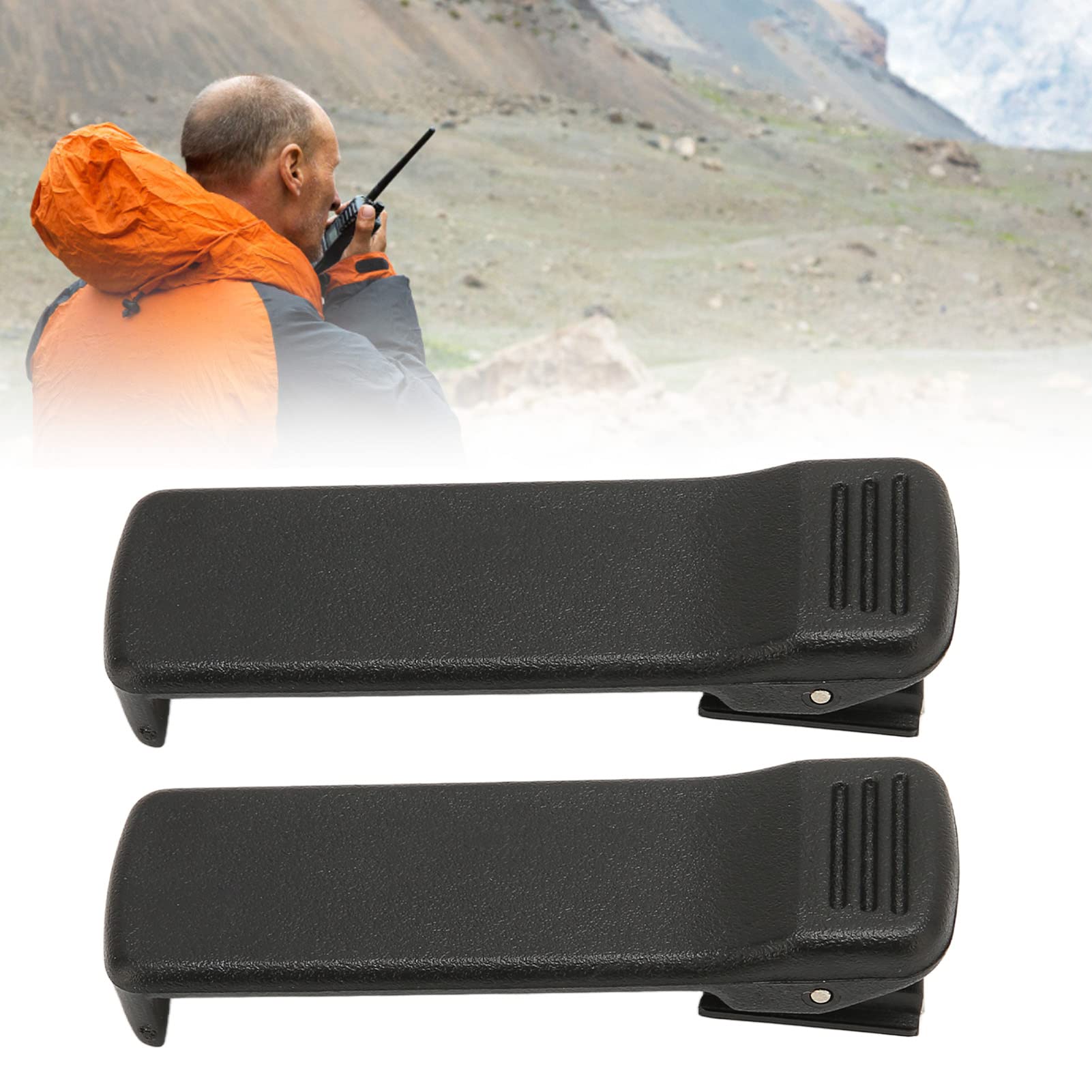 KUIDAMOS Radio Belt Clip, 2pcs Walkie Talkie Belt Clip Plastic for XTS 3000 for APX6000 for XTS 4250
