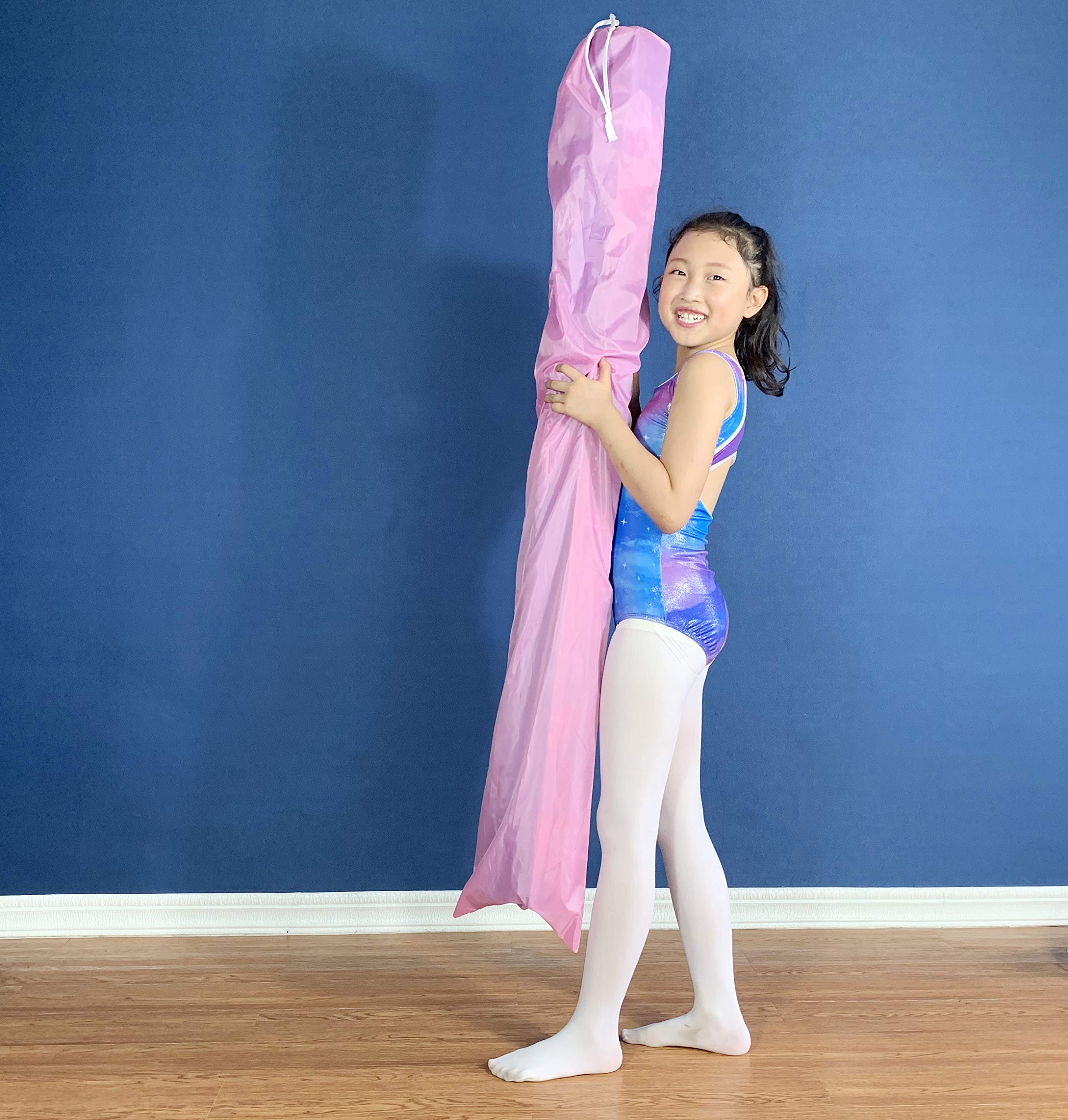 FC FUNCHEER Foldable Gymnastics Beam for Kids,6FT/9FT Floor Balance Beam,Non-Slip Base,Faux Suede Cover with Carrying Bag and Handles