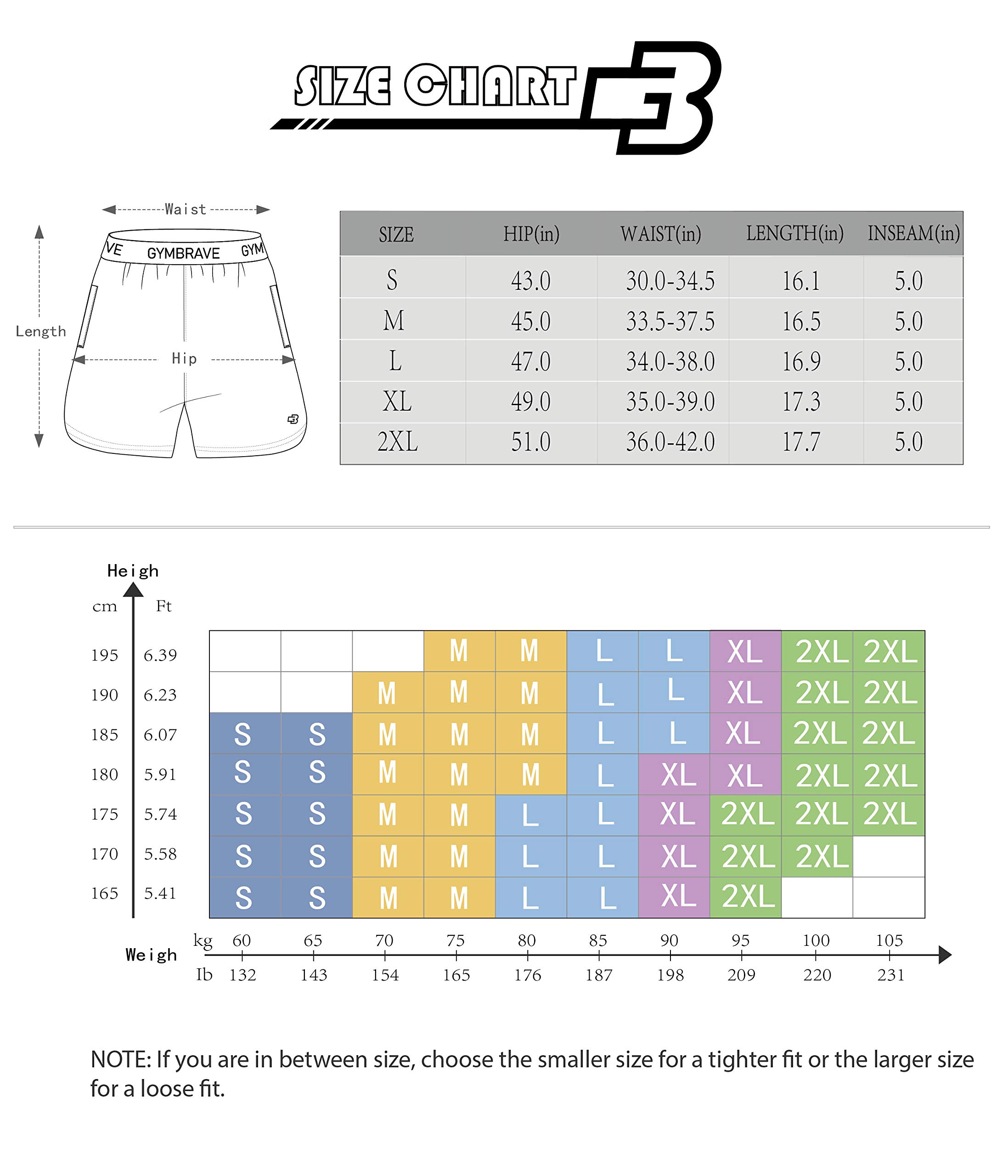 GymBrave Men's 5 Inches Athletic Running Shorts Lightweight Quick Dry Workout Training Short with Zip Pockets