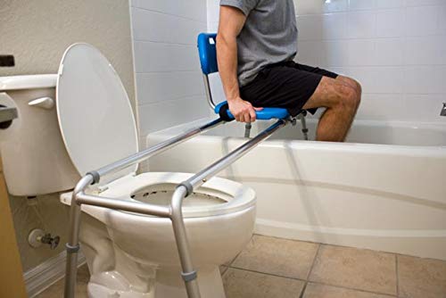 HydroGlyde Sliding Bath Bench with Cutout Seat and Extra Long Travel, Perfect for tub to Toilet transfers.