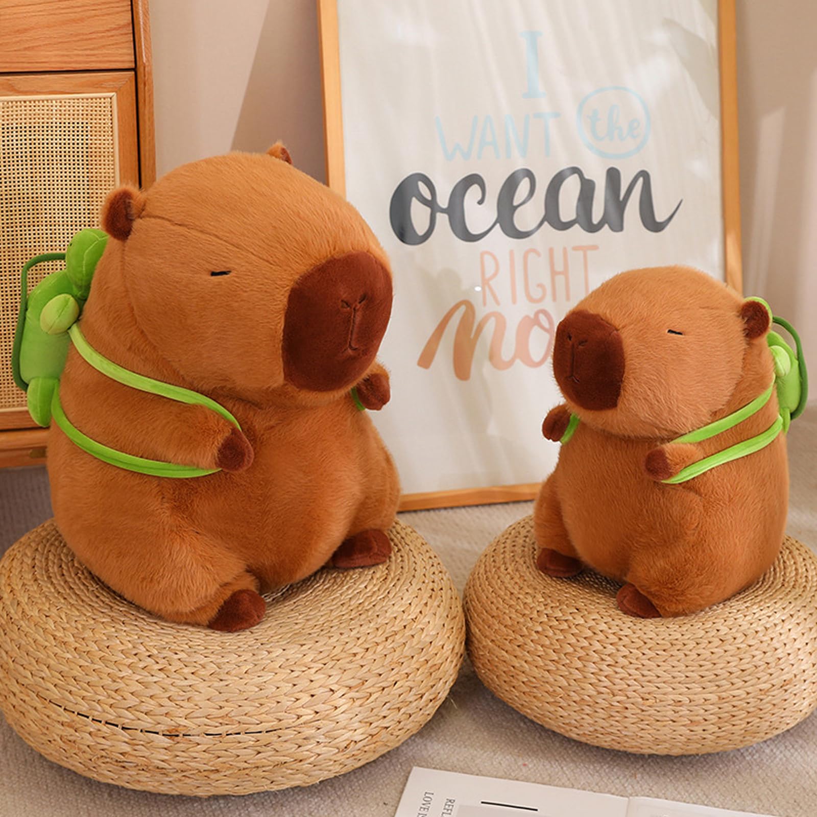 SHARKDOGGY Capybara Stuffed Animal, Capybara Plush Toy Cute Capybara Plushie Pillow Doll Gift for Kids and Home Decoration, 10 inch