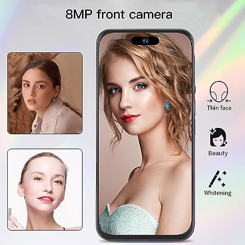 FOLOSAFENAR Big Screen Mobile Phone US Plug 100-240V 8MP 24MP 8GB RAM 256GB ROM 2520 X 3088 4G Face Unlocks Smartphone for Work (#2)