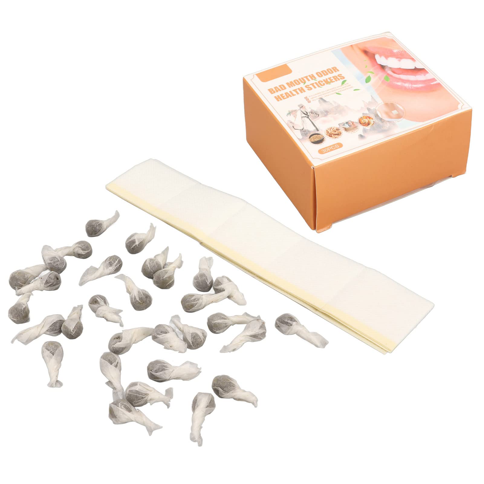 Mouth Clear Belly Paste, 60pcs Mouth Navel Sticker Pills for Dry Mouth
