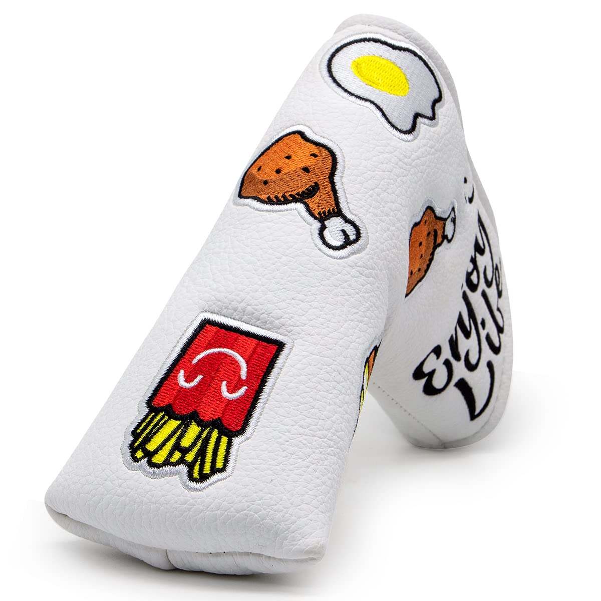 Golf Putter Cover Blade, Hamburger Putter Covers Golf Club Head Covers Putter Headcover for Blade Leather Golf Putter Head Covers with Magnetic for All Brands