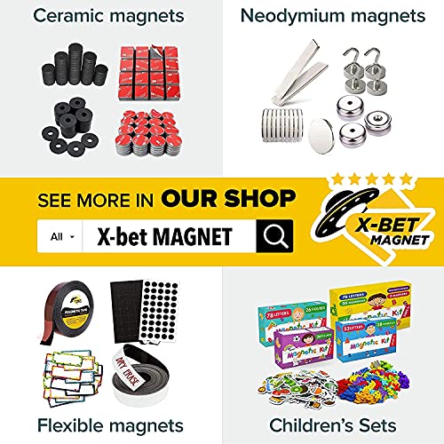 Magnetic Strips with Adhesive Backing - Magnetic Tape for Crafts - Tool and Knife Magnet Strips for Kitchen, Garage and Garden - Adhesive Magnetic Tool Holder Strip for Wall
