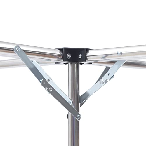 panfudongk Foldable Clothes Drying Laundry Rack Portable Space Saving Laundry Drying Rack 4 Poles