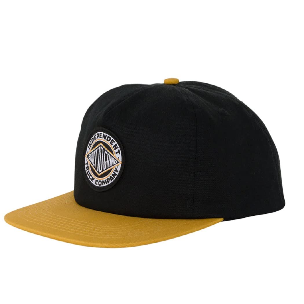 INDEPENDENT Men's BTG Summit Unstructured Snapback Hat, Black/Gold, One Size
