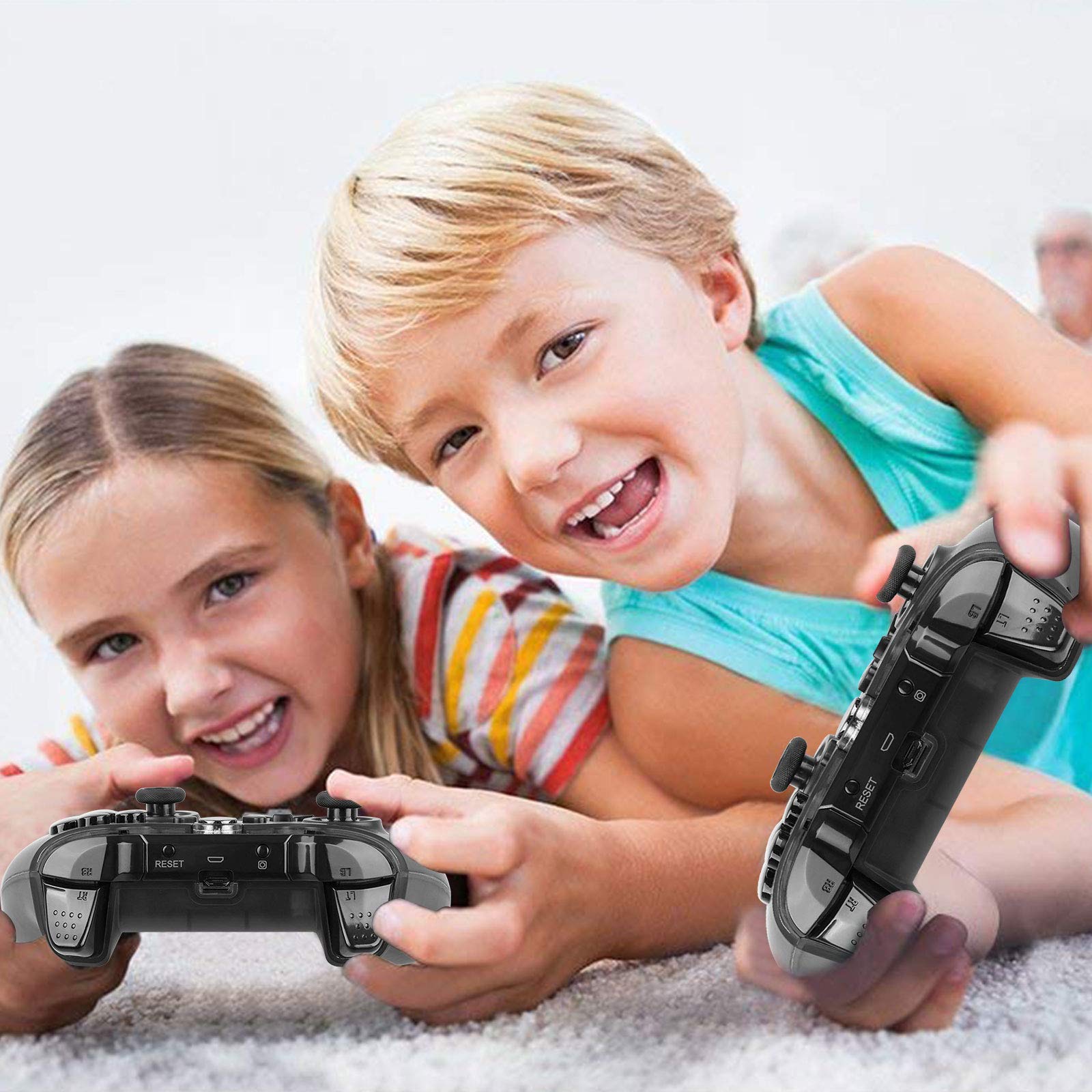 EEEkit 2 Packs Wireless Pro Gaming Controller, Gamepad Joypad Remote Console for PC Windows 7/8/10, Nintendo Switch & Switch Lite, w/USB Type C Charging (Newest Version 7.0.0)