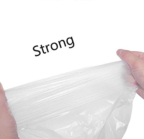Gereen 8-12 Gallon Clear Trash bag Garbage Bag Trash Can Liner (8-12 Gallon (100 Bags))
