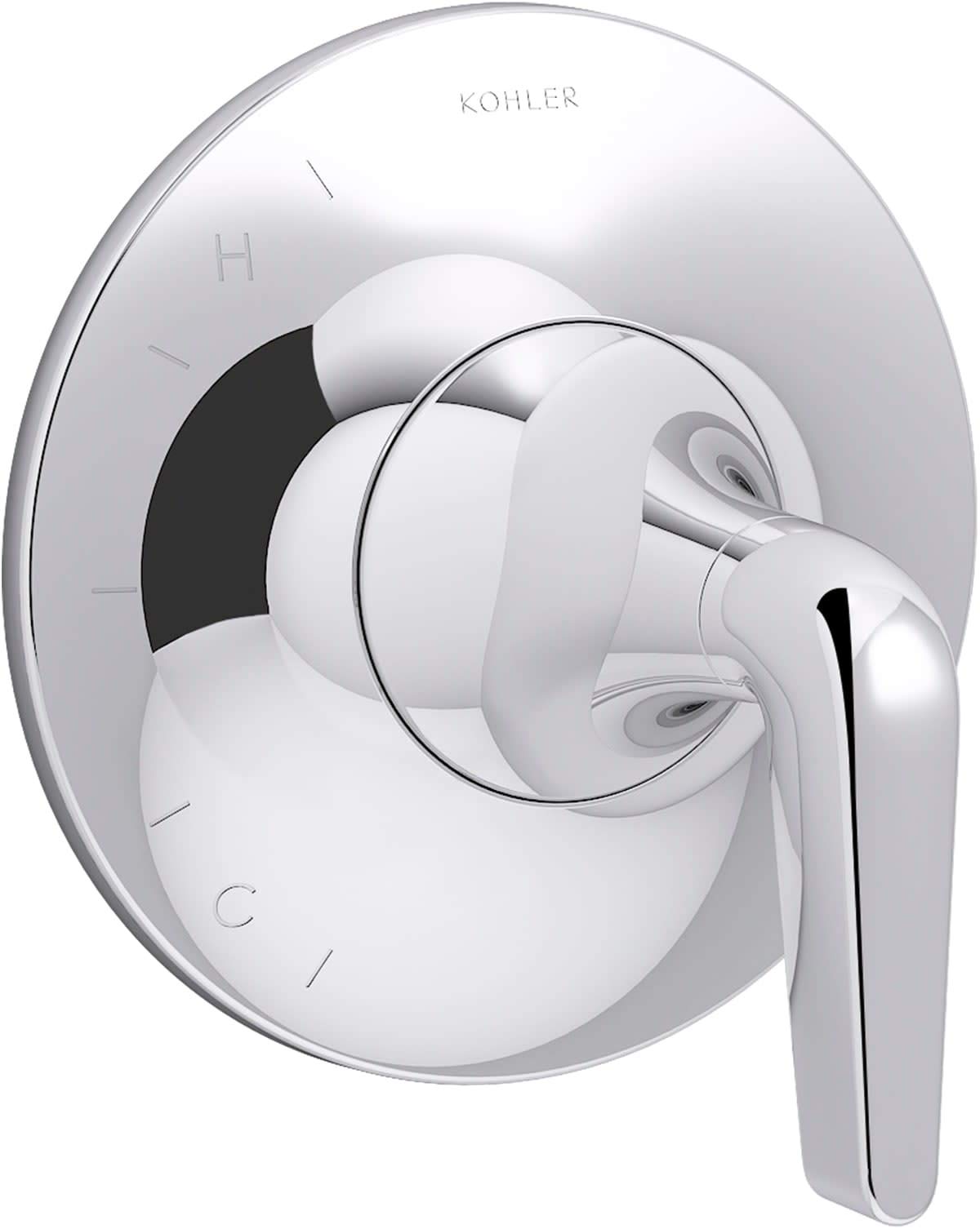 Kohler K-TS24617-4-CP Tempered Valve Trim, Polished Chrome