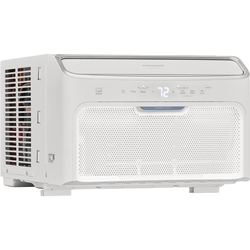 Frigidaire GHWQ103WC1 Inverter Quiet Temp Room Air Conditioner, 10,000 BTU with Wi-Fi Connected, Energy Star Certified, Easy-to-Clean Washable Filter, in White