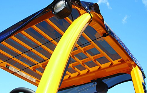 Eevelle USA Solarcap Universal Tinted Forklift Cover - Heavy Duty, Waterproof Vinyl - OSHA Compliant - Universal Fit, Sun & Rain Protection, 53"L x 45"W β Black